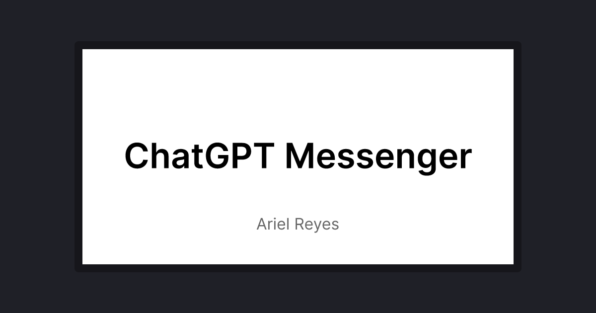 ChatGPT Messenger